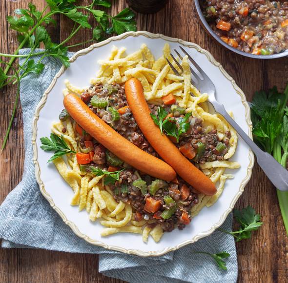 Ofen-Geschnetzeltes mit „Knack- und Back"-Brötchen mit dem Monsieur ...