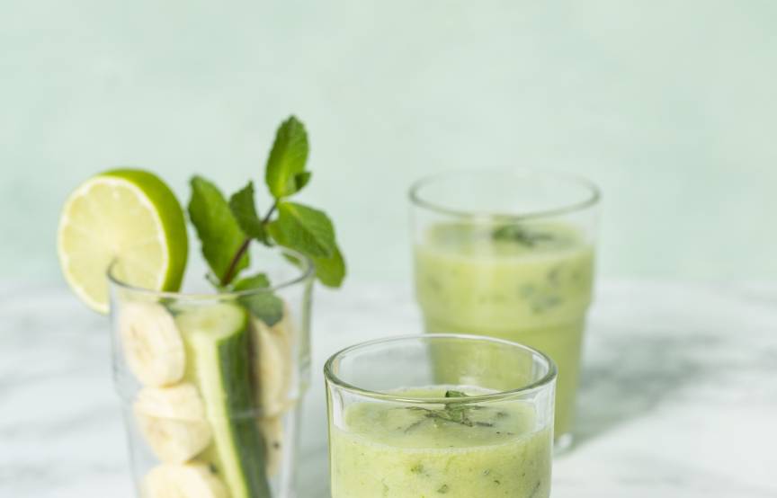 Erfrischender Gurken-Minz-Shake aus dem Monsieur Cuisine | ZauberMix