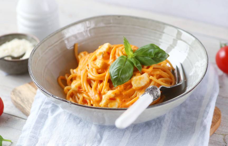 Spaghetti Tomate Mozzarella im Monsieur Cuisine | ZauberMix