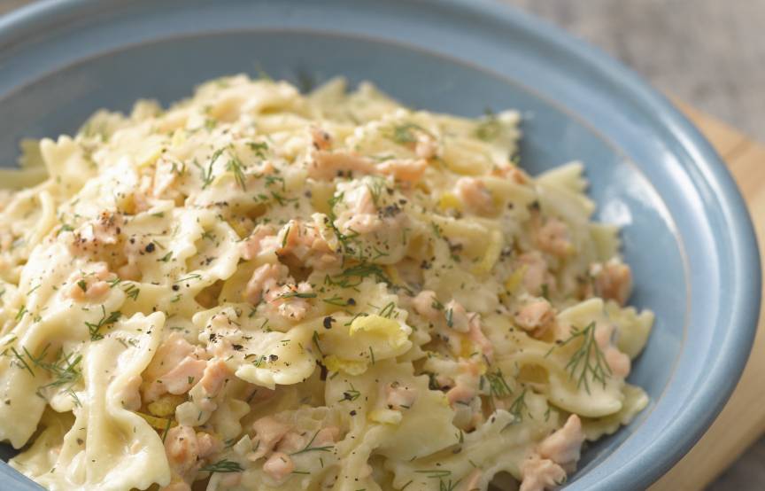 Farfalle mit Lachs-Dill-Soße aus dem Monsieur Cuisine | ZauberMix