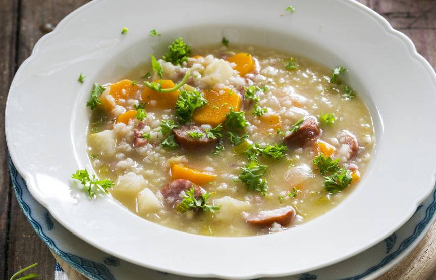 Herbstliche Graupensuppe aus dem Monsieur Cuisine | ZauberMix Club