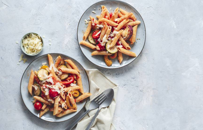 One-Pot-Pasta mit Ratatouille im Monsieur Cuisine | ZauberMix