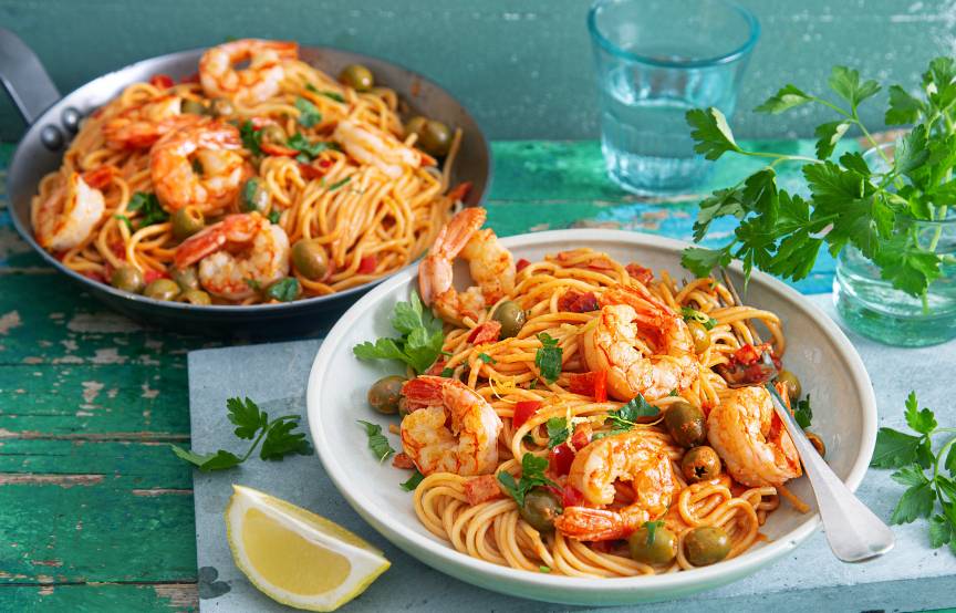 Pasta mit Garnelen im Monsieur Cuisine | ZauberMix