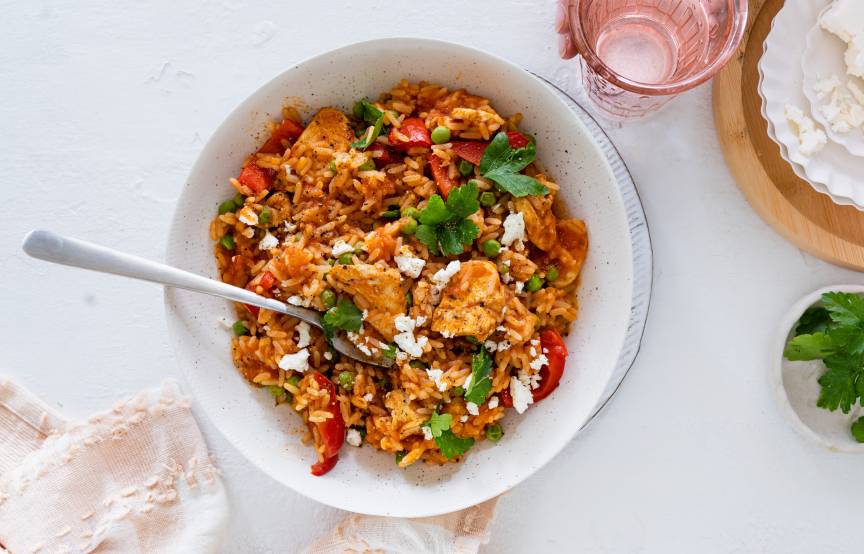 Reispfanne Djuvec-Art mit Geschnetzeltem | ZauberMix Club