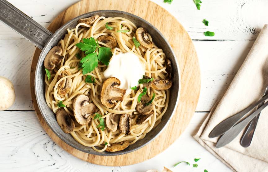 Spaghetti in Champignon-Rahmsoße mit dem Monsieur Cuisine | ZauberMix