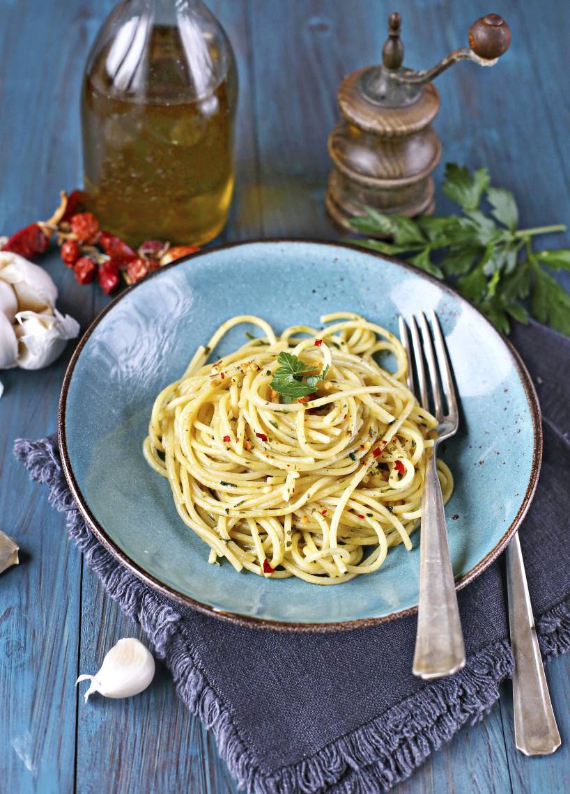 Spaghetti aglio, olio e peperoncino aus dem Monsieur Cuisine | ZauberMix